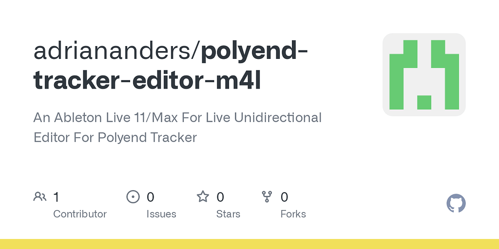 Polyend Tracker Max For Live Editor - Tracker - Polyend Backstage