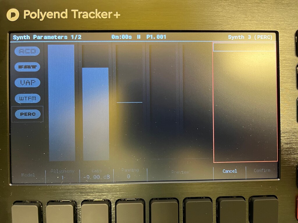 Perc - no patches to load-empty? - Tracker - Polyend Backstage