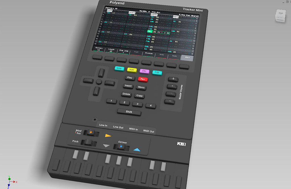 Mini MIDI Keyboard - Tracker - Polyend Backstage